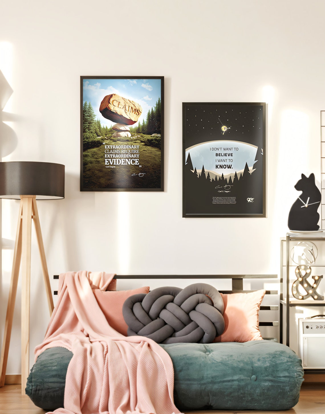 Carl Sagan Quote Poster Extraordinary Claims Require Extraordinary ...