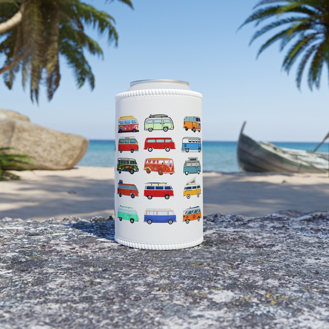 Kombi Van Stubby Cooler, Camper Van Cooler, Cooler, Drink Cooler, Drink ...