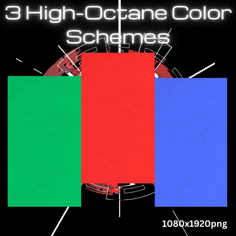 Tiktok Live Overlay Kit Animated - Neon Red Blue Green Vertical Stream ...