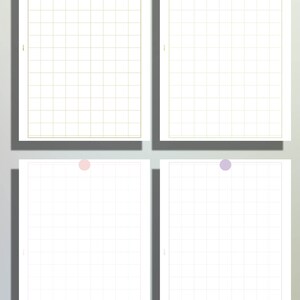 Basic Note Paper Pattern Template Line Grid Bundle Color Collection ...