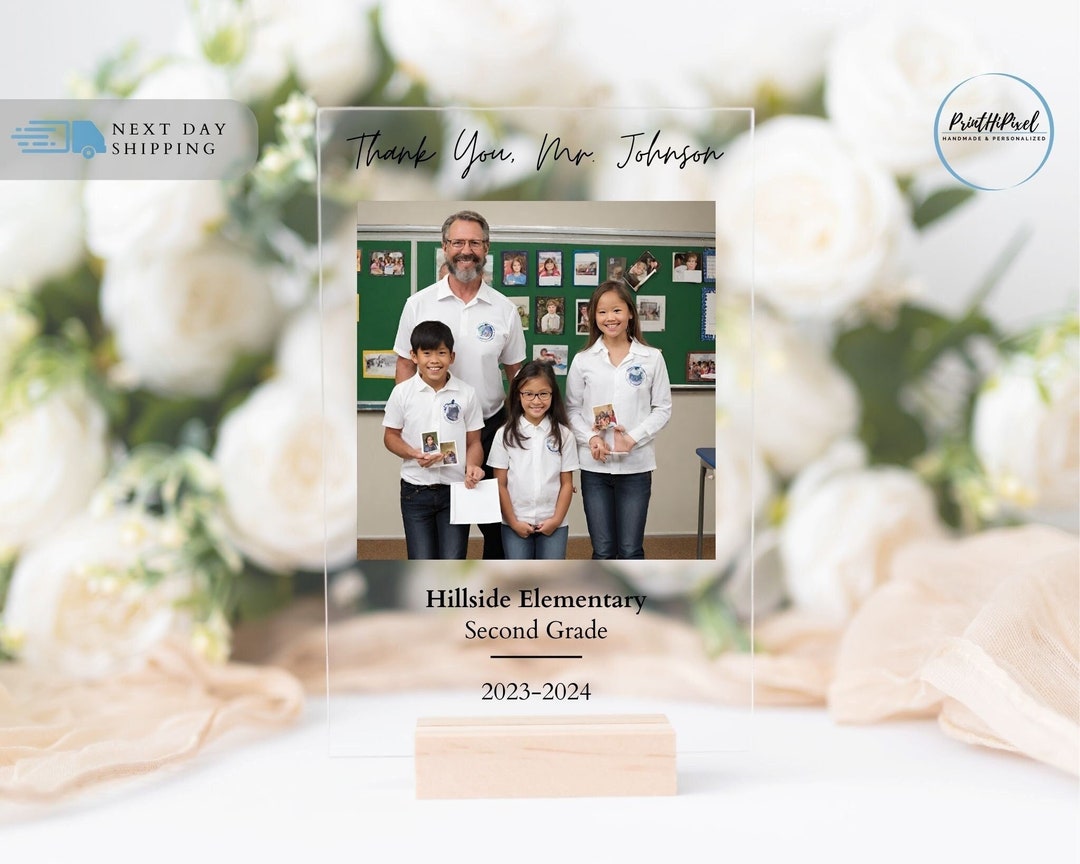 Personalized Teacher Appreciation Gift, Thank You Teacher Plaque ...