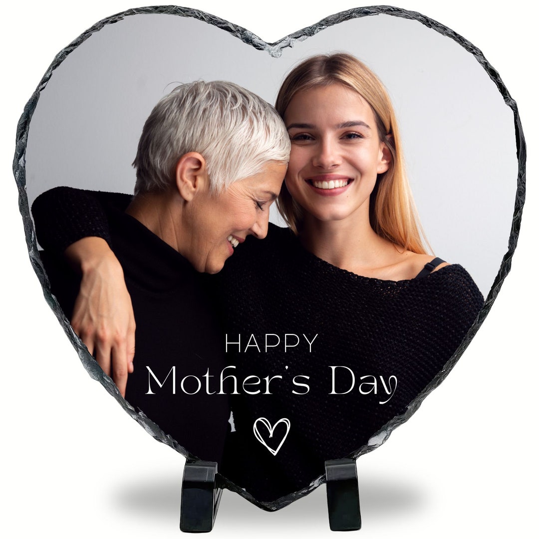 Photo Slate Gift, Photo Rock Slate Gift, Customized Photo Slate, Mother ...