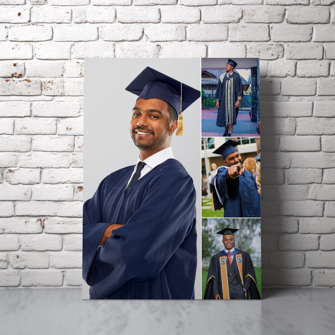 Personalized Graduation Photo Canvas Print: Custom Wall Art, Graduation ...