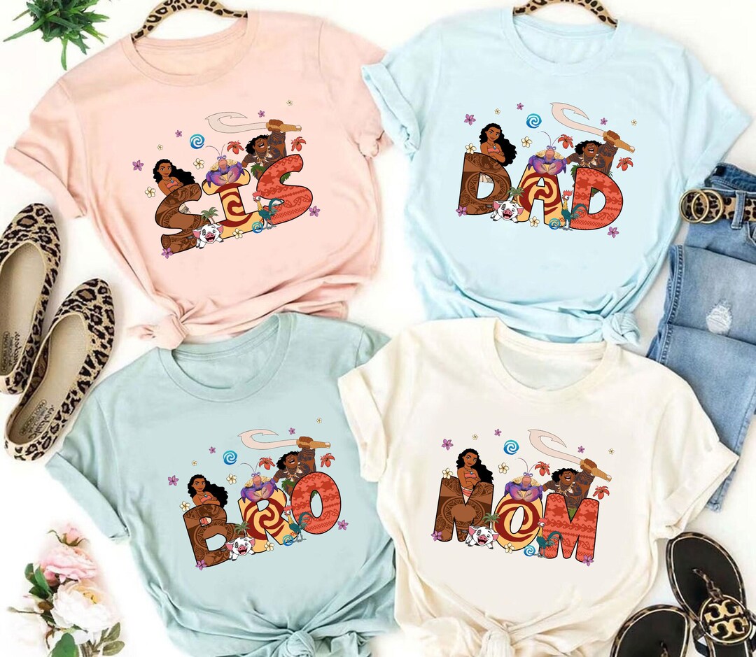 Disney Moana Shirt, Custom Name Moana Shirt, Personalized Disney Hei ...