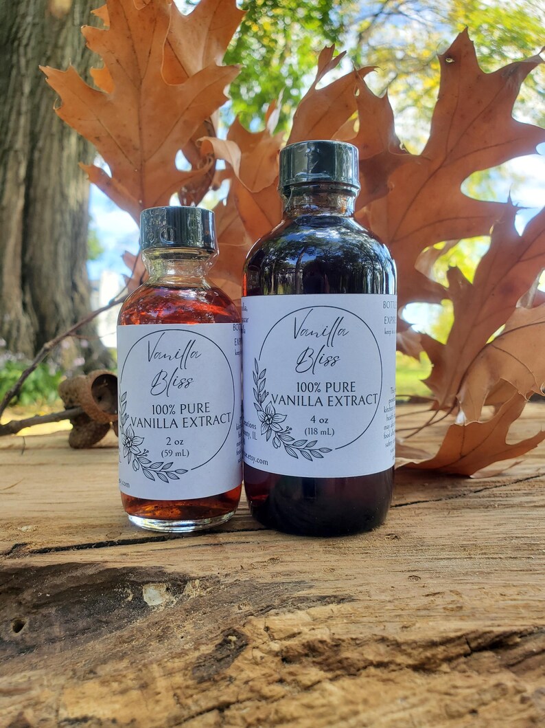 100% Pure Madagascar Vanilla Extract, 2 or 4 Oz - Etsy