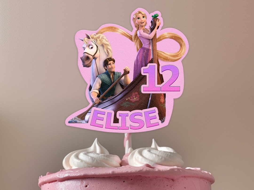 Enchanting Rapunzel Cake Topper Digital Download - Etsy
