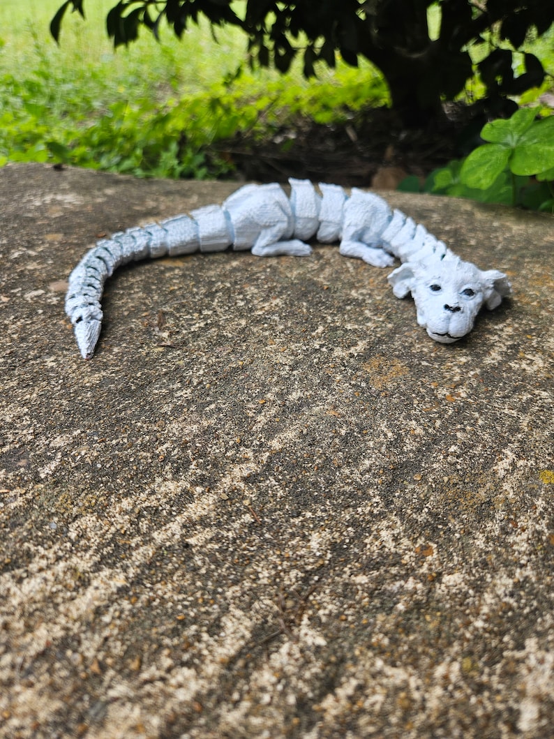 3D Printed/painted Falcor the Dragon - Etsy