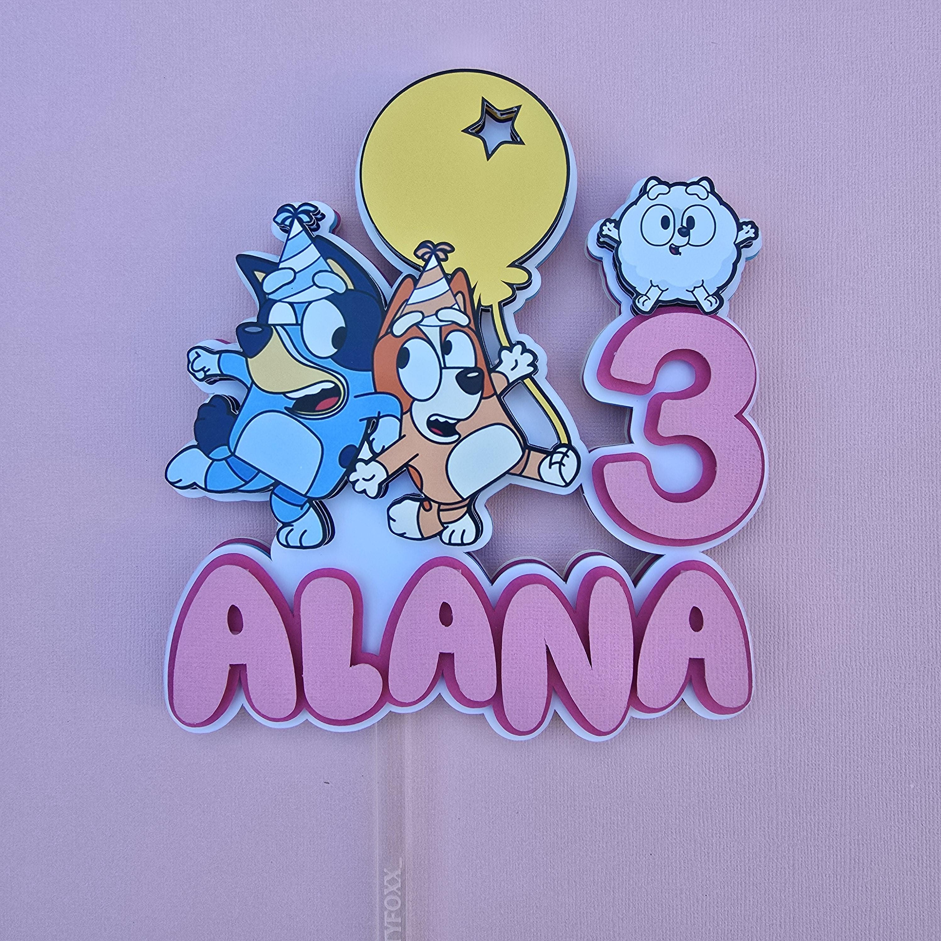Bluey Cake Topper - Etsy Australia