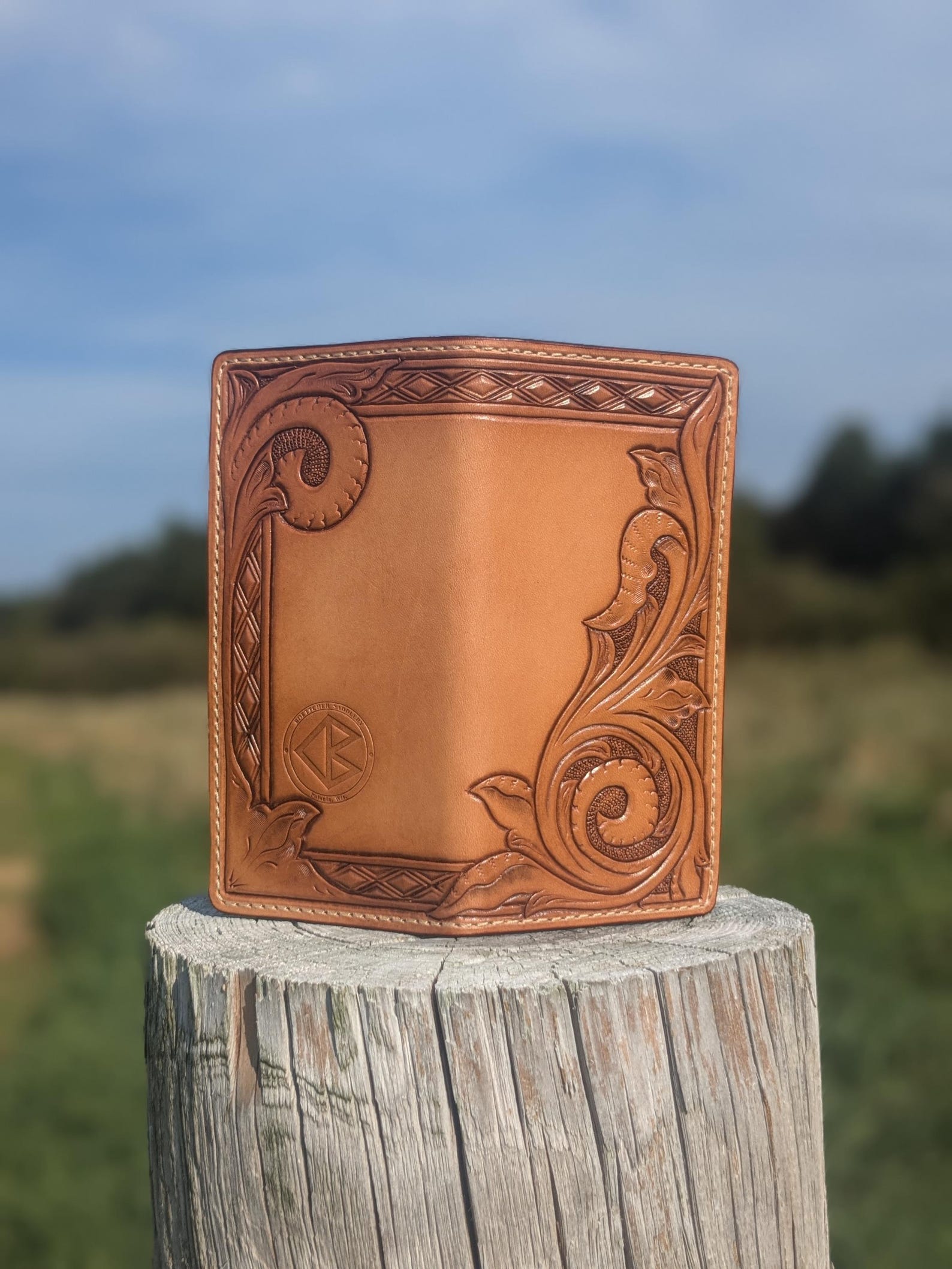 Hand-tooled Roper Wallet - Etsy