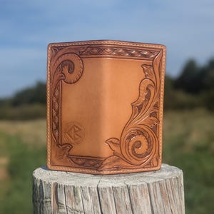 Hand-tooled Roper Wallet - Etsy