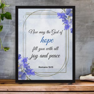 Christian Bible Verse Wall Art Bundle – Set of 5 Printable Scriptures ...