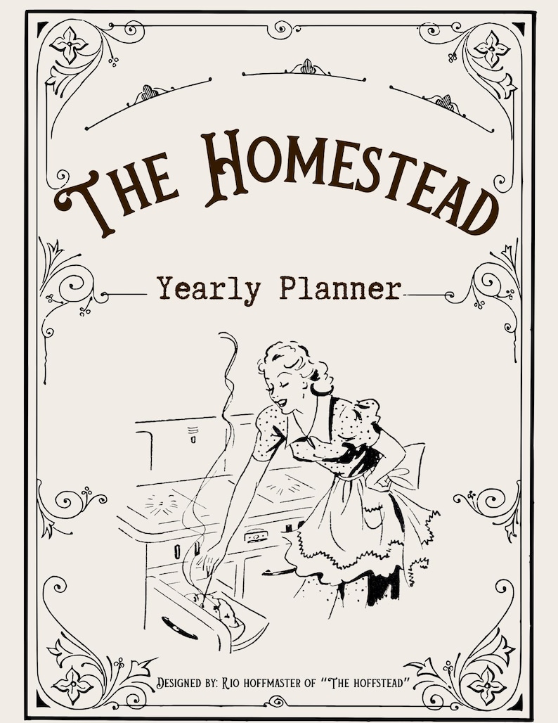 Printable Yearly Homestead Planner (digital) - Etsy