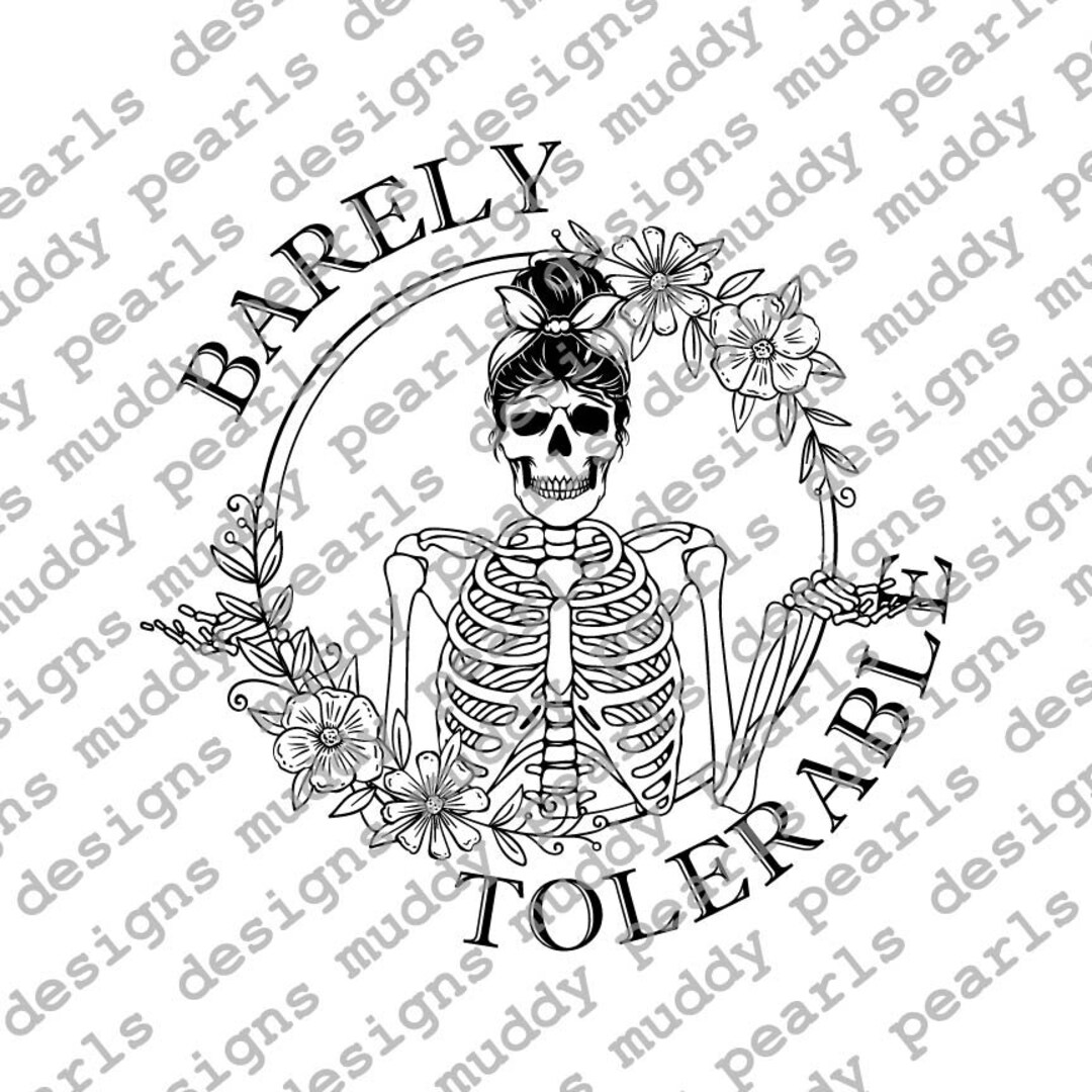 Barely Tolerable SVG - Etsy