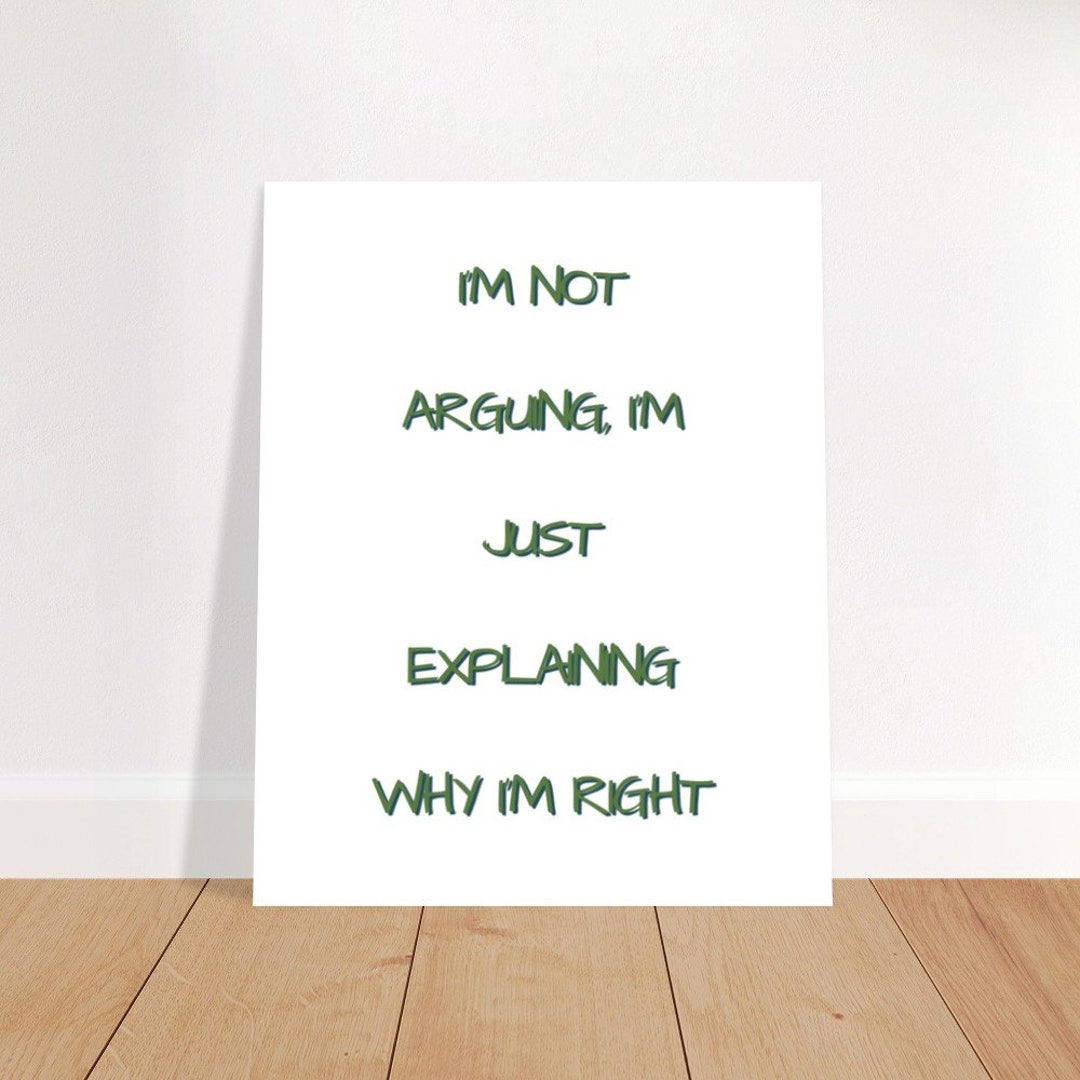 Funny Quote Wall Art, Quirky Wall Decor, Funny Saying Poster, Unique ...