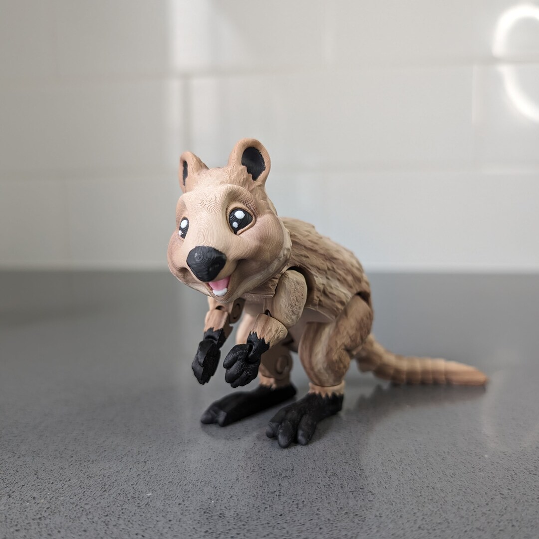 3D Printed Articulated Quokka: Desk Toy, Stress Relief - Mat Mire Makes ...