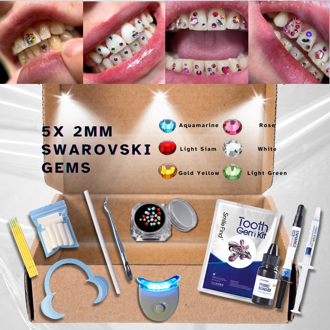 Professional DIY Tooth Gem Kit/at Home Tooth Gem Kit/swarovski Tooth ...