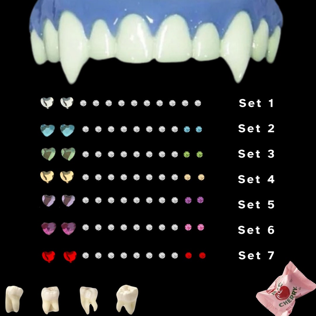 Heart Braces DIY Tooth Gem Kit | Swarovski Gems | Assorted Flatback ...