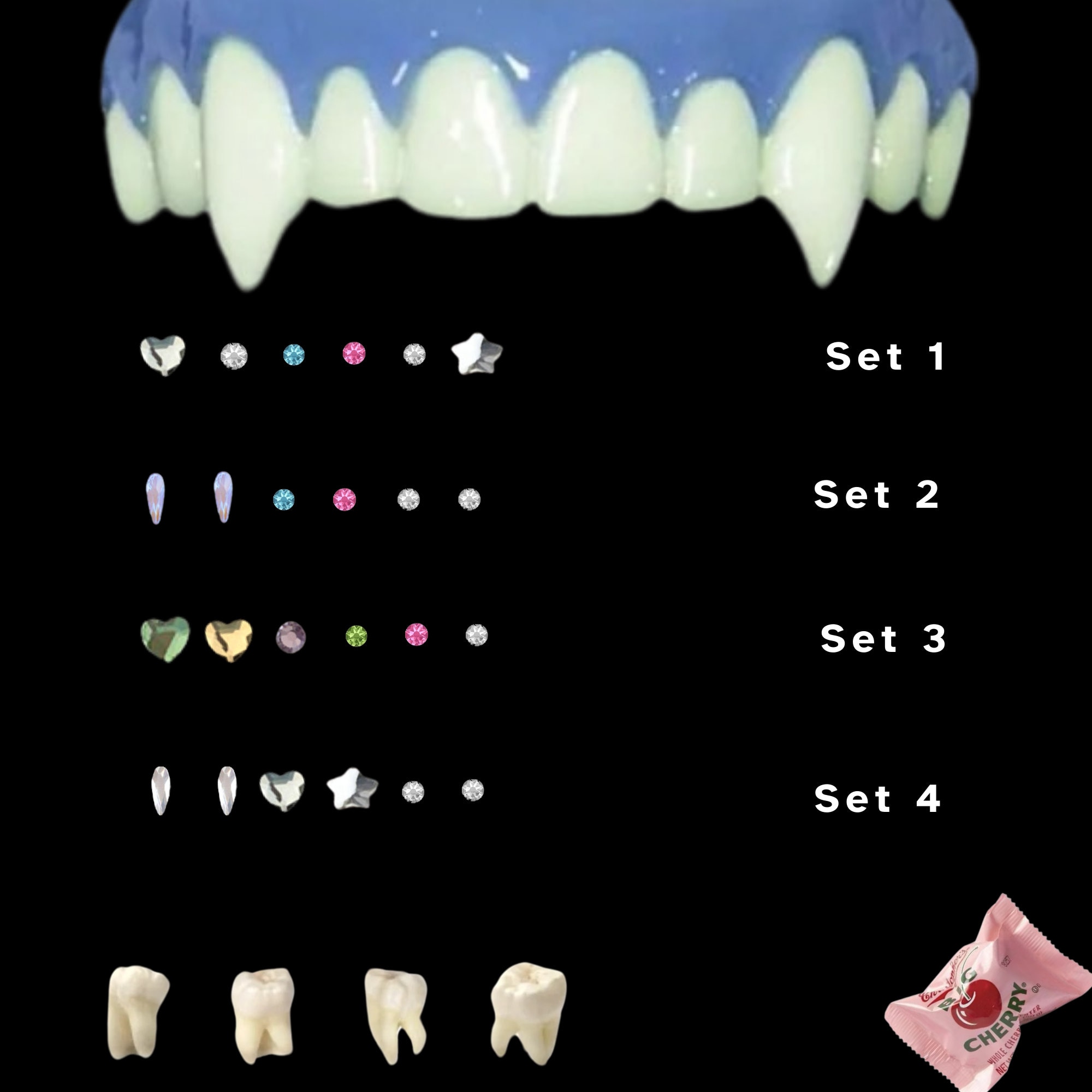 Colourful Swarovski Gems DIY Tooth Gem Kit | Swarovski Gems | Assorted ...