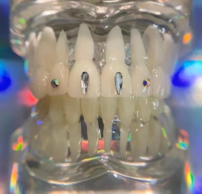 Vamp Fang DIY Tooth Gem Kit | Swarovski Gems | Assorted Flatback Tooth ...