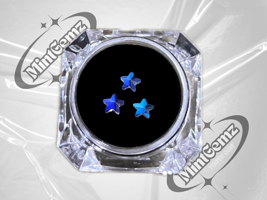 Blue Swarovski Star Tooth Gem Kit | Swarovski Tooth Gem Jewellery Set ...