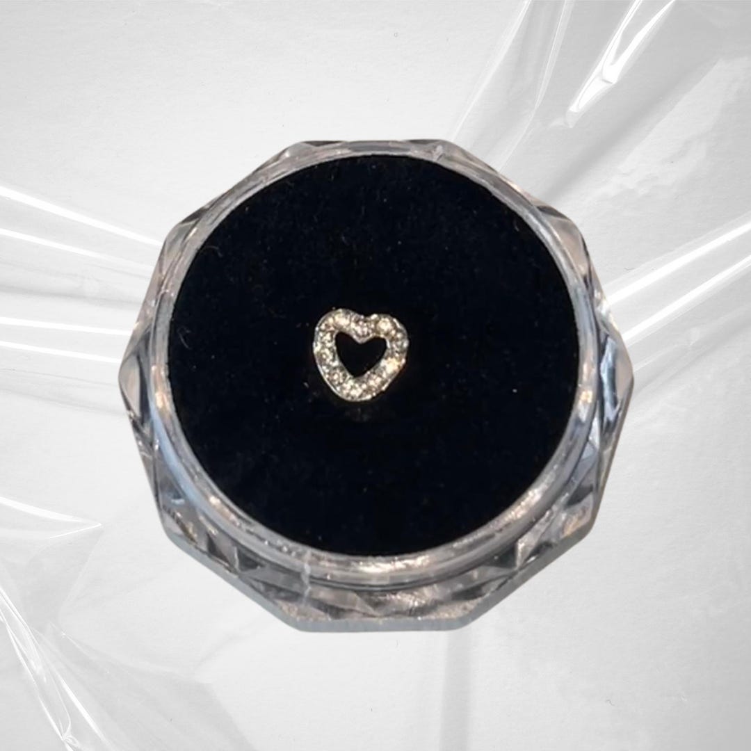 999 Silver & Zicron Heart Tooth Gem Kit | Titanium Tooth Gem Jewellery ...