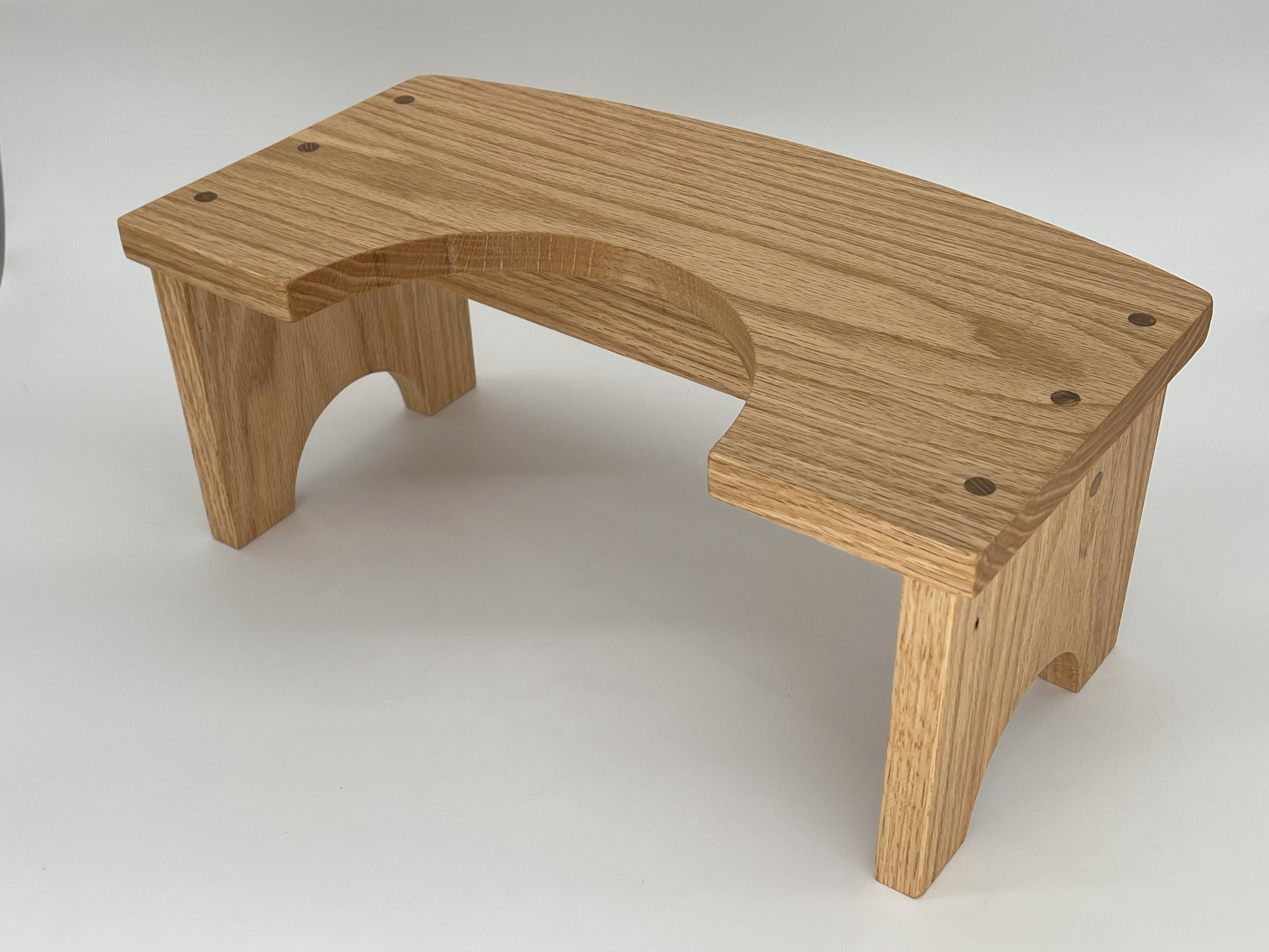 Handmade Oak Wood Toilet Stool - Etsy