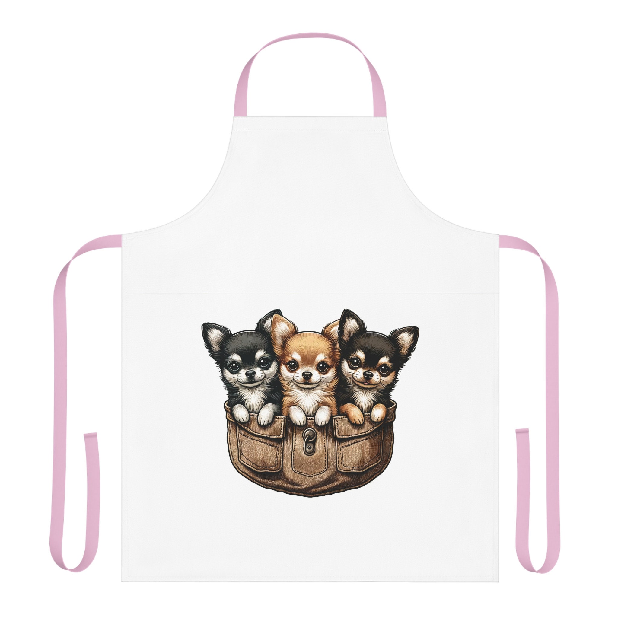 3 Chihuahua Buddies Kitchen Apron Stylish Poly Twill - Etsy