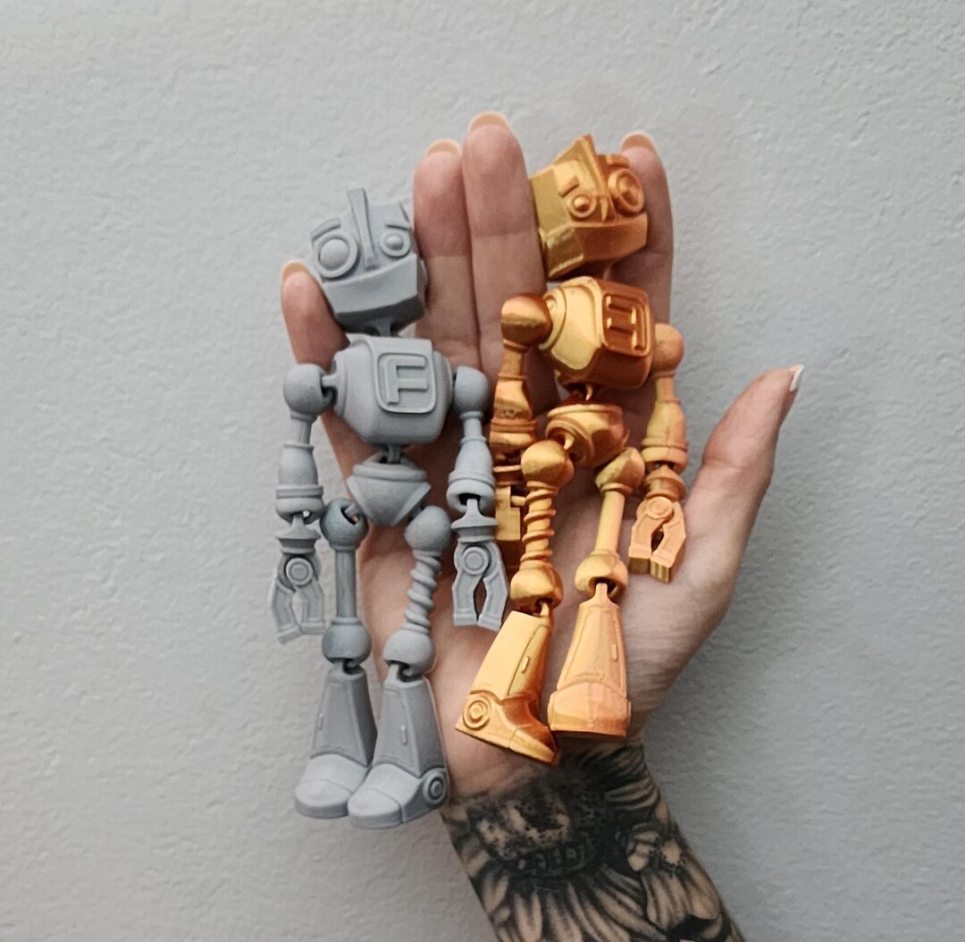 3D Printed Robot Articulating Toy by Flexifactory/ 3D Printed Fokobot ...