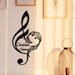 Personalized Music Notes Metal Wall Art, Musician Name Sign, Customized ...
