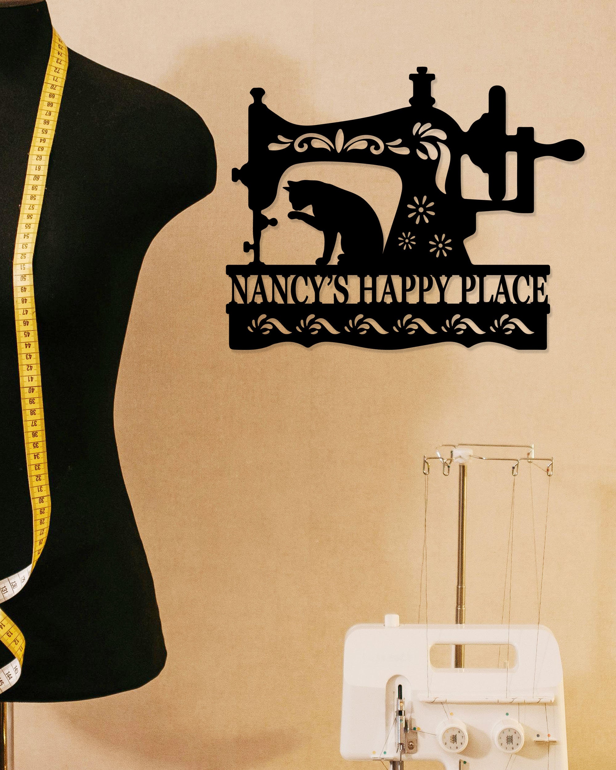 Custom Quilting Sign, Sewing Machine Sign Personalized , Sewing Room ...