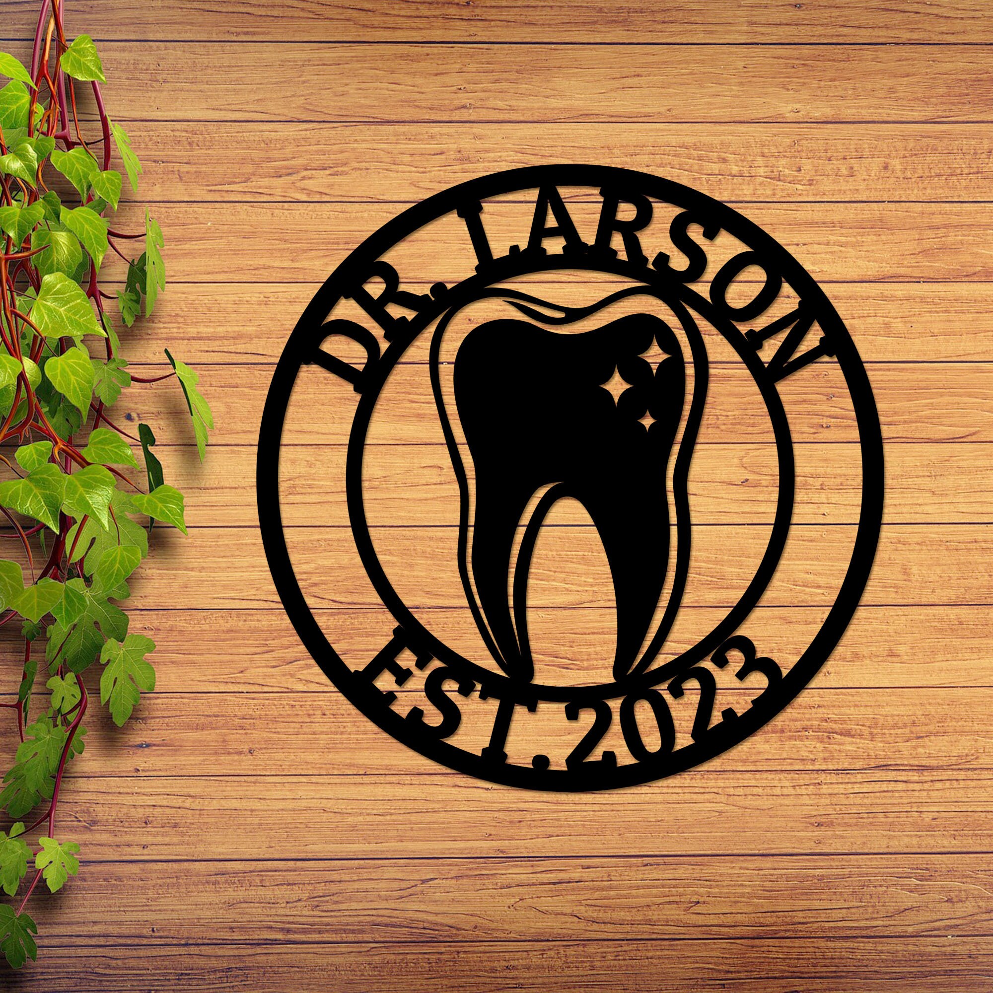 Dentist Office Metal Wall Art, Personalized Dentist Gift, Dental Office ...