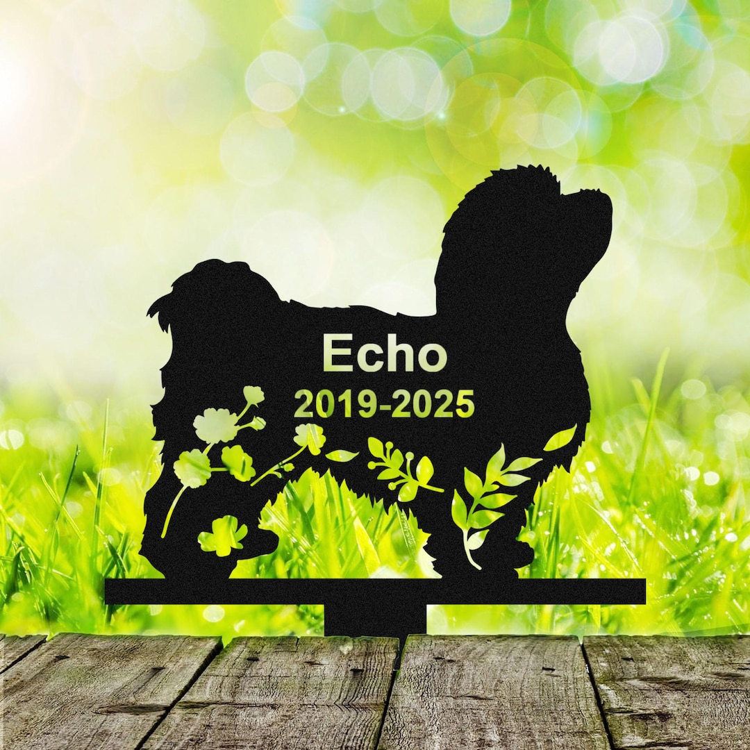 Personalized Maltese Dog Memorial Stake: Custom Pet Remembrance Garden ...