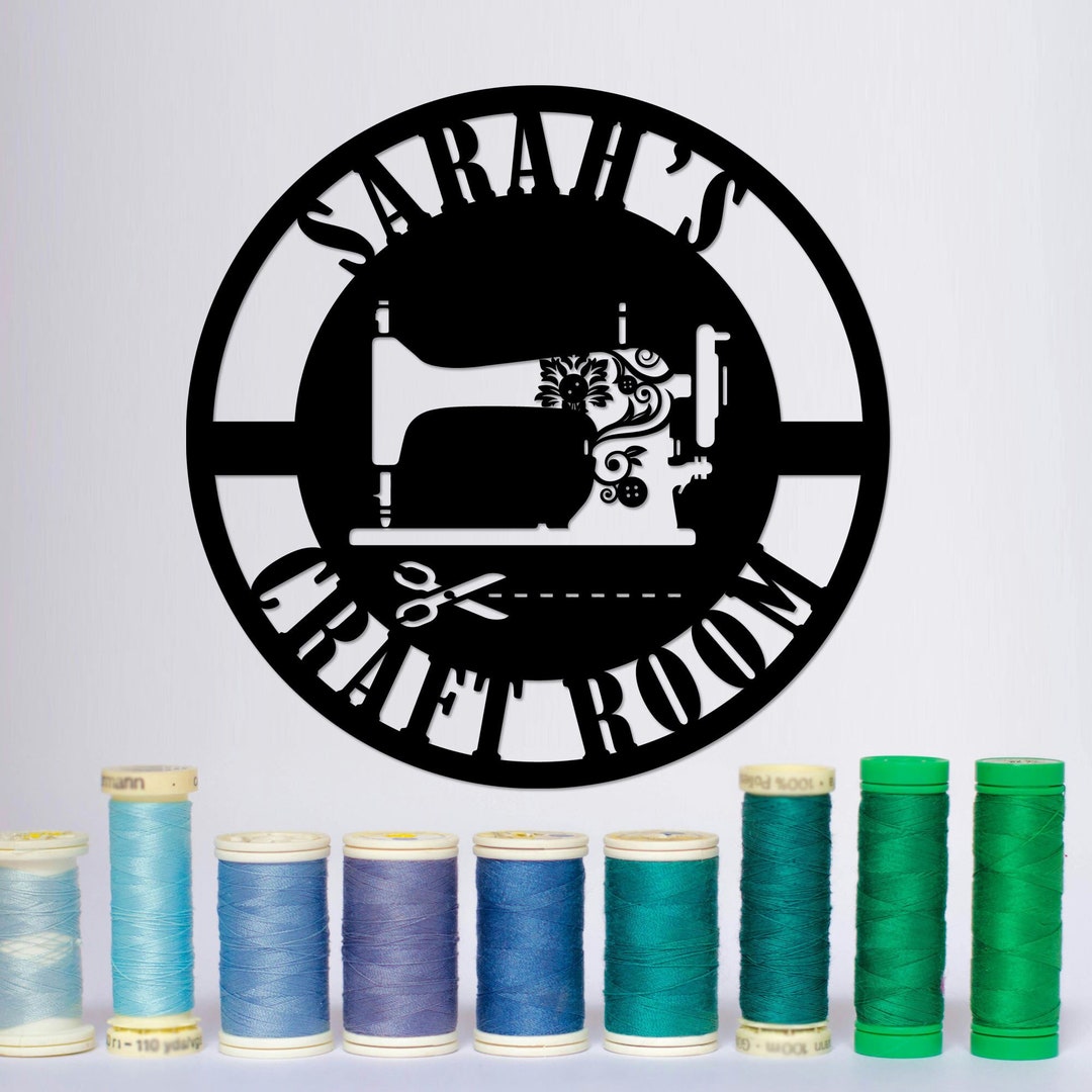 Craft Room Sign, Sewing Room Sign Personalized, Custom Quilting Sign ...