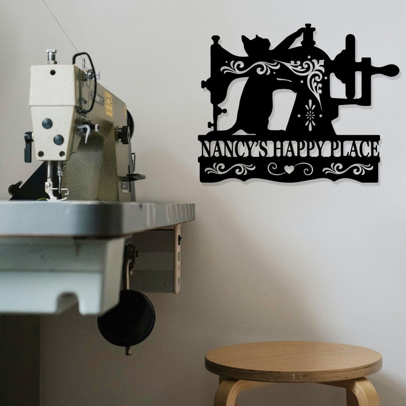 Custom Quilting Sign, Sewing Machine Sign Personalized , Sewing Room ...