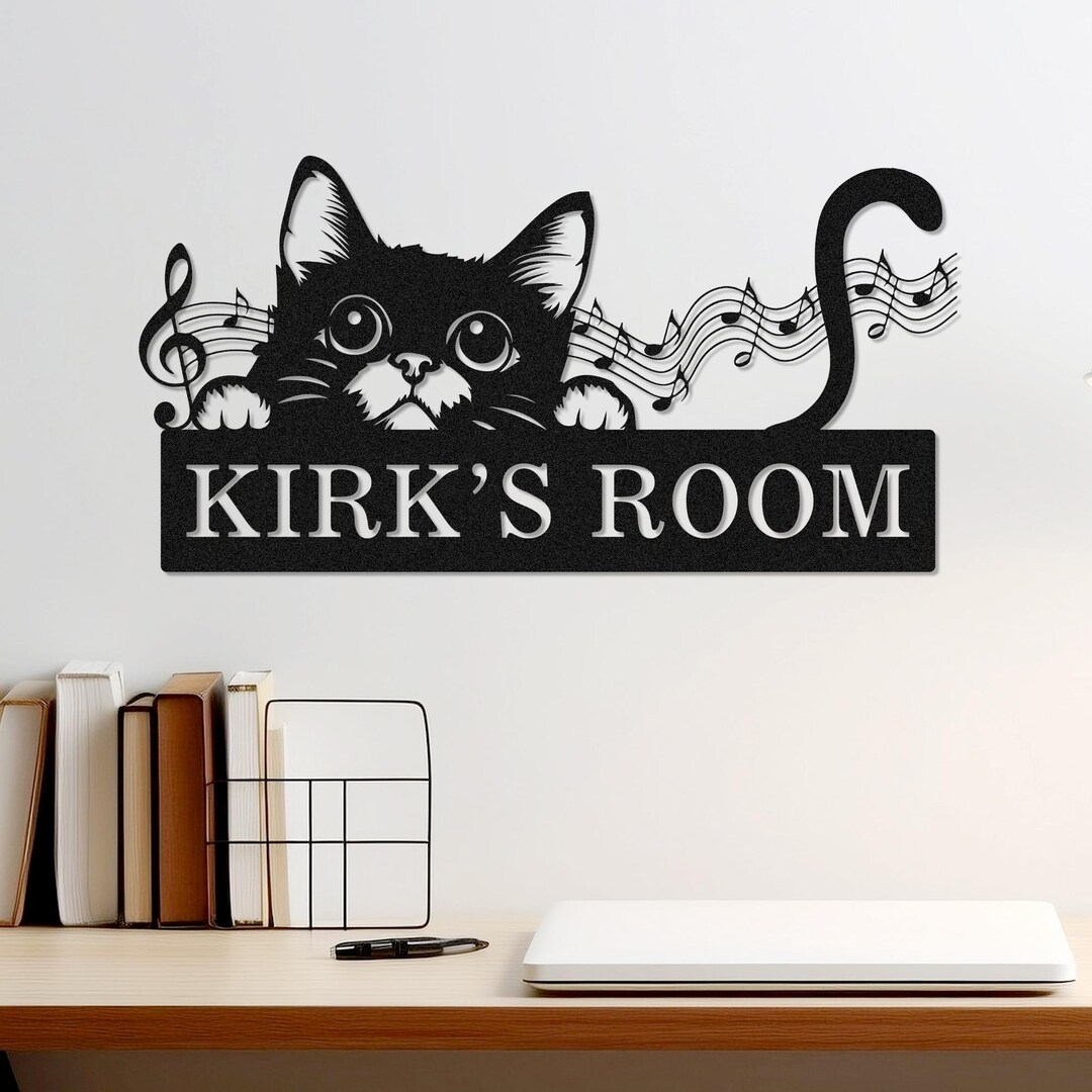 Personalized Music Notes Metal Wall Art, Music Room Decor, Music Room ...