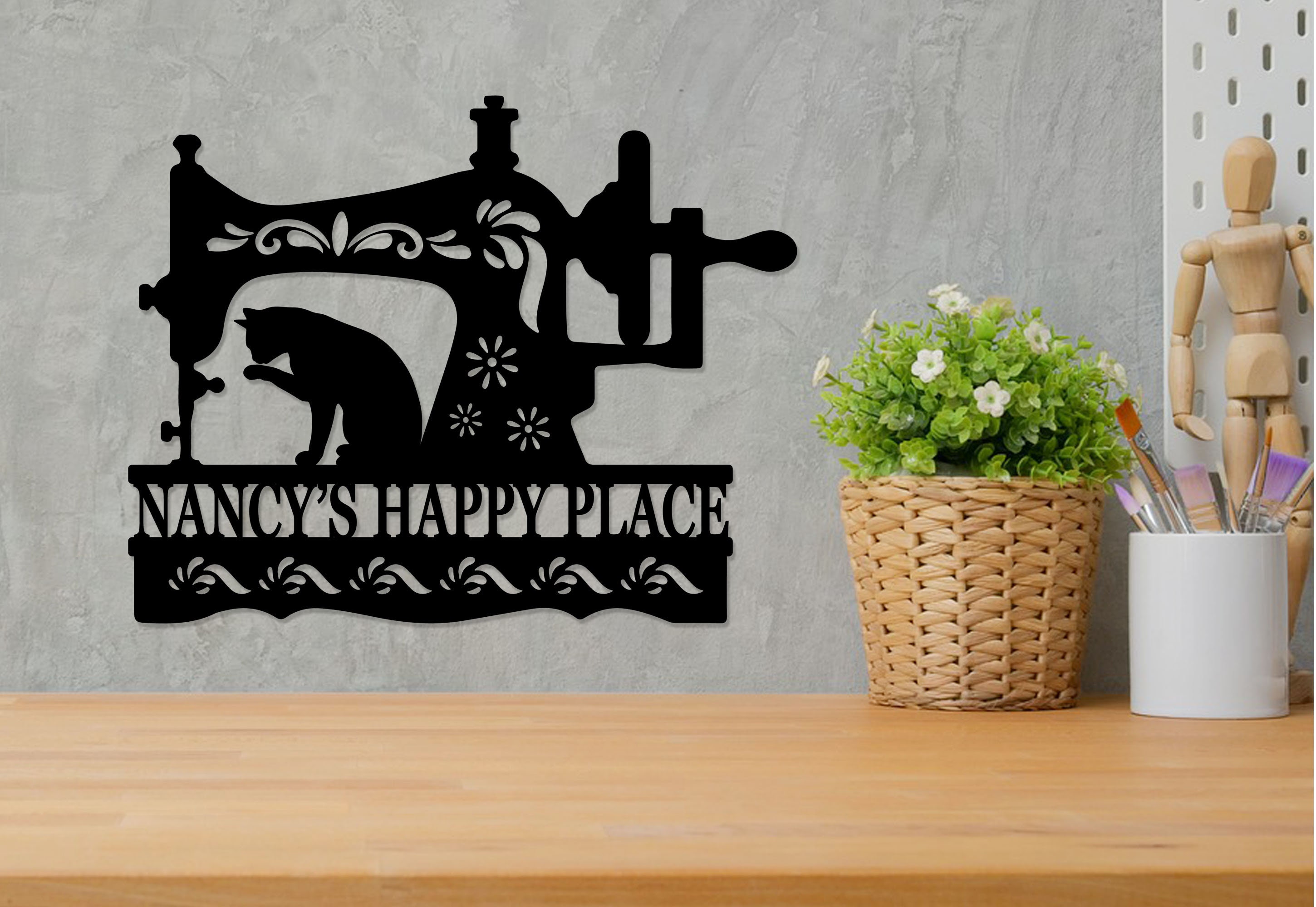Custom Quilting Sign, Sewing Machine Sign Personalized , Sewing Room ...