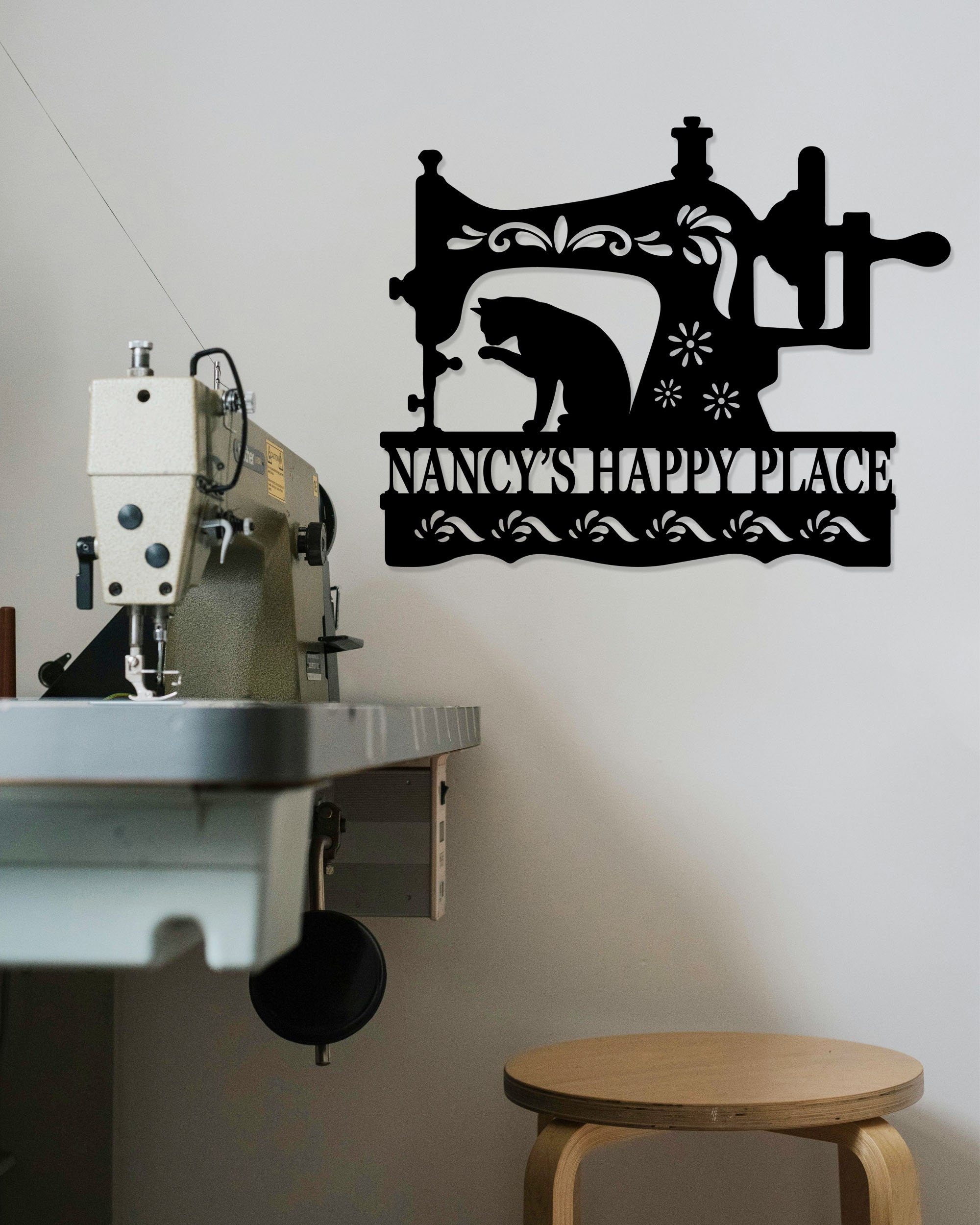 Custom Quilting Sign, Sewing Machine Sign Personalized , Sewing Room ...