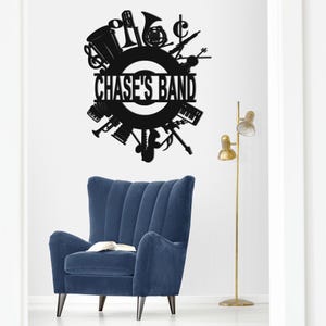Custom Music Band Metal Sign, Personalized School Band Wall Art - Etsy