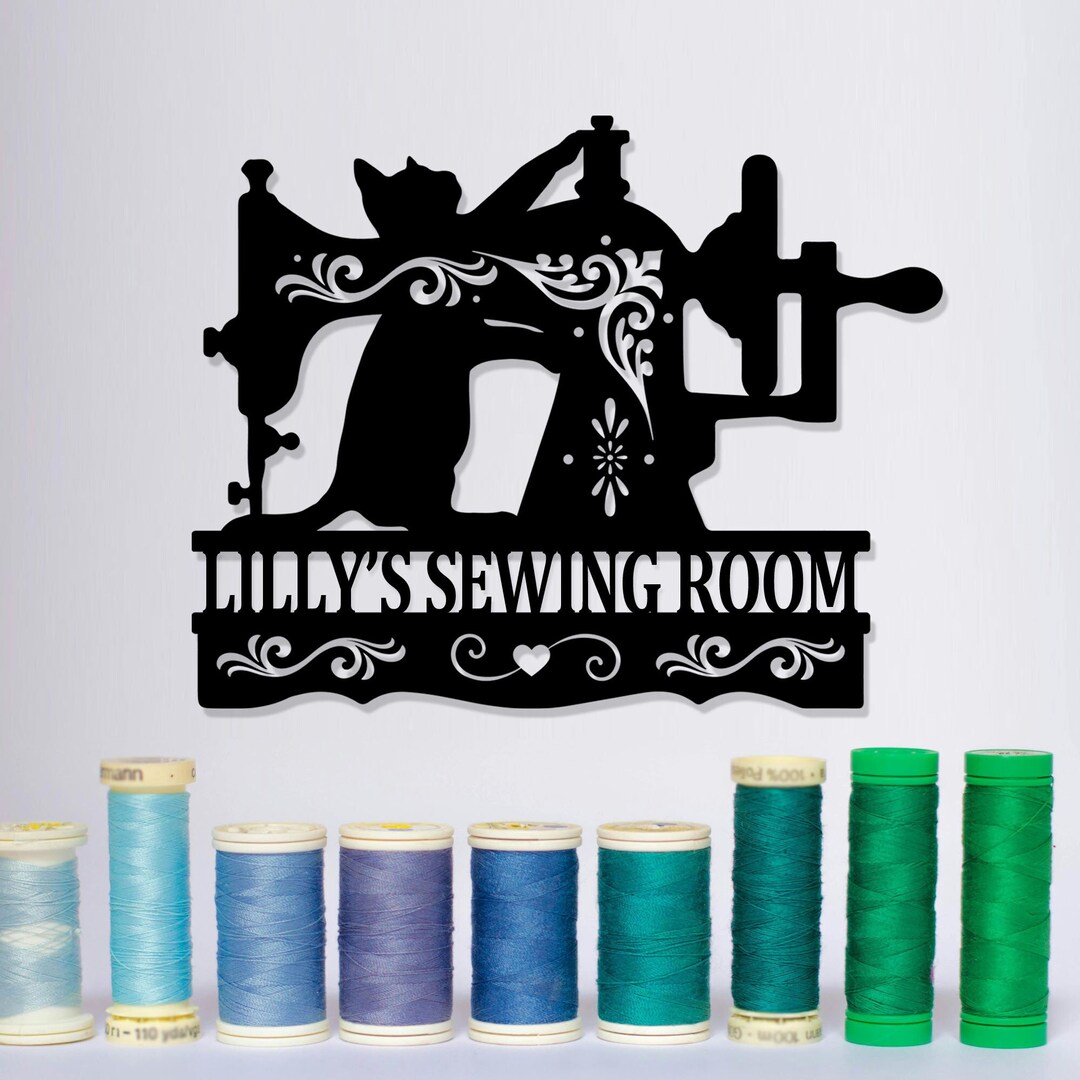Custom Quilting Sign, Sewing Machine Sign Personalized , Sewing Room ...