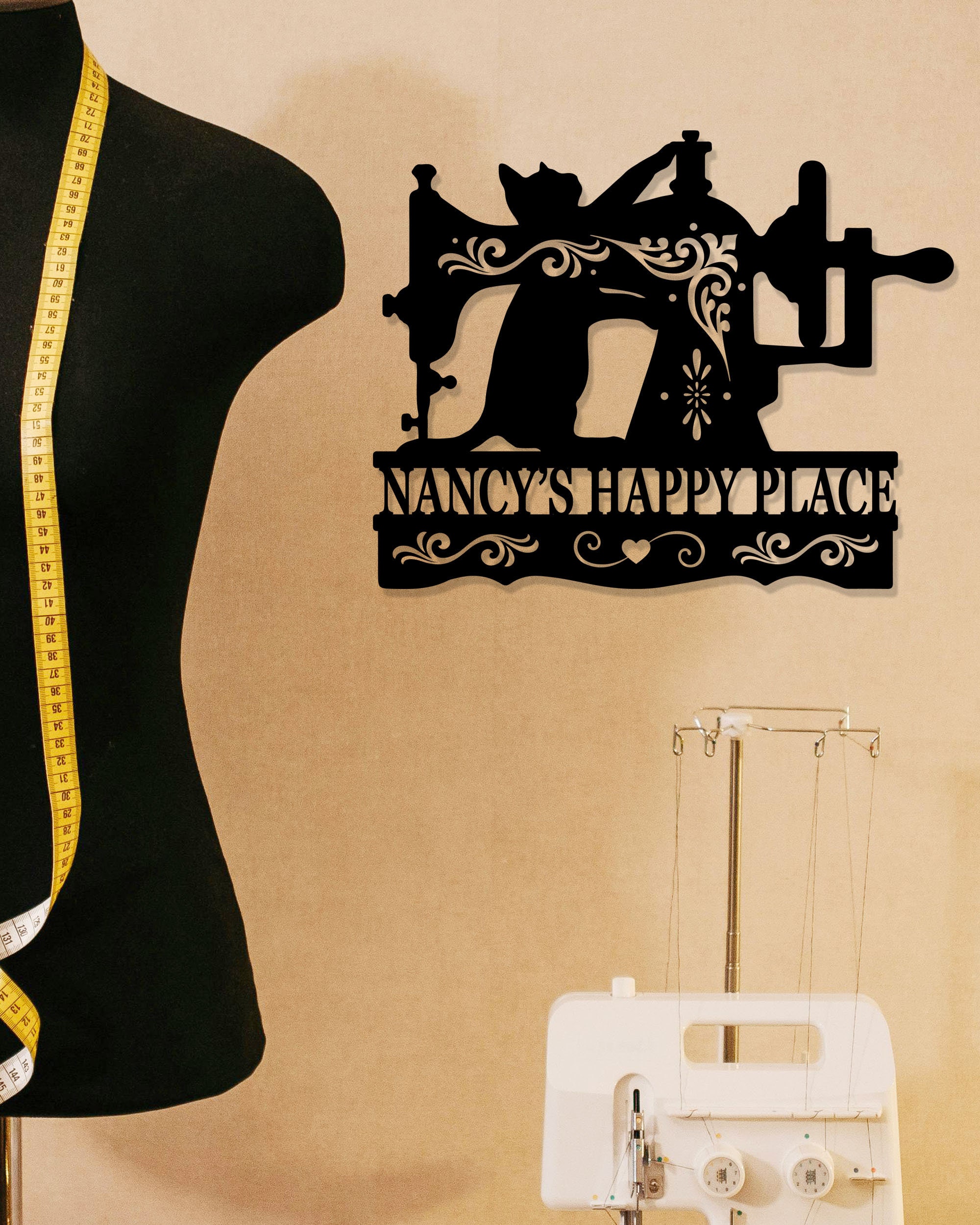 Custom Quilting Sign, Sewing Machine Sign Personalized , Sewing Room ...