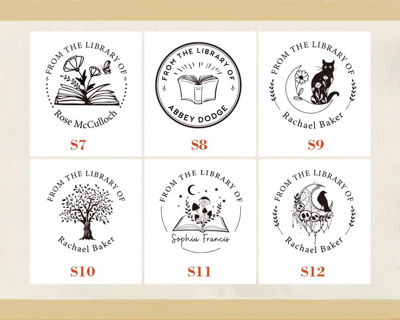 Custom Book Embosser/personalized Book Stamp/library Embosser Stamp ...
