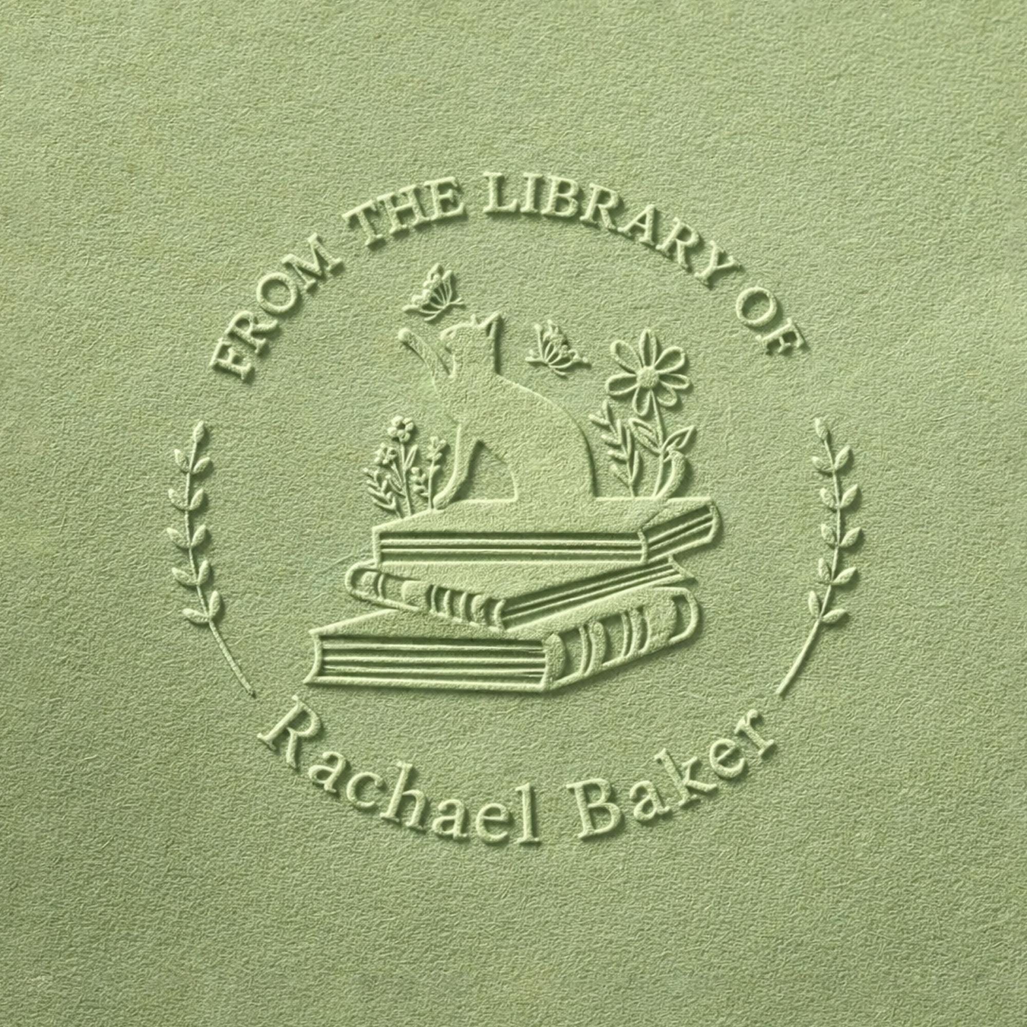 Custom Book Embosser/personalized Book Stamp/library Embosser Stamp ...