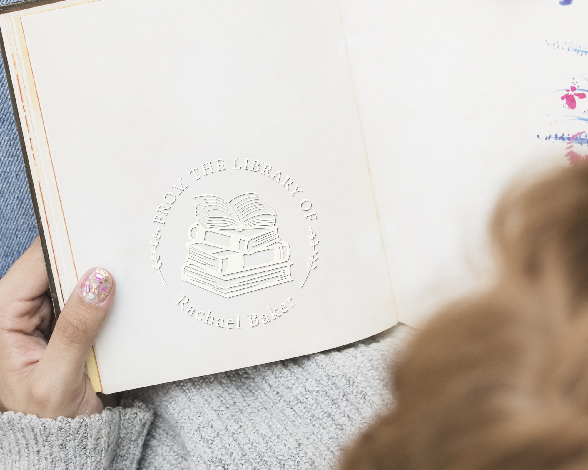 Custom From the Library of Book Embosser/personalized Book Stamp ...