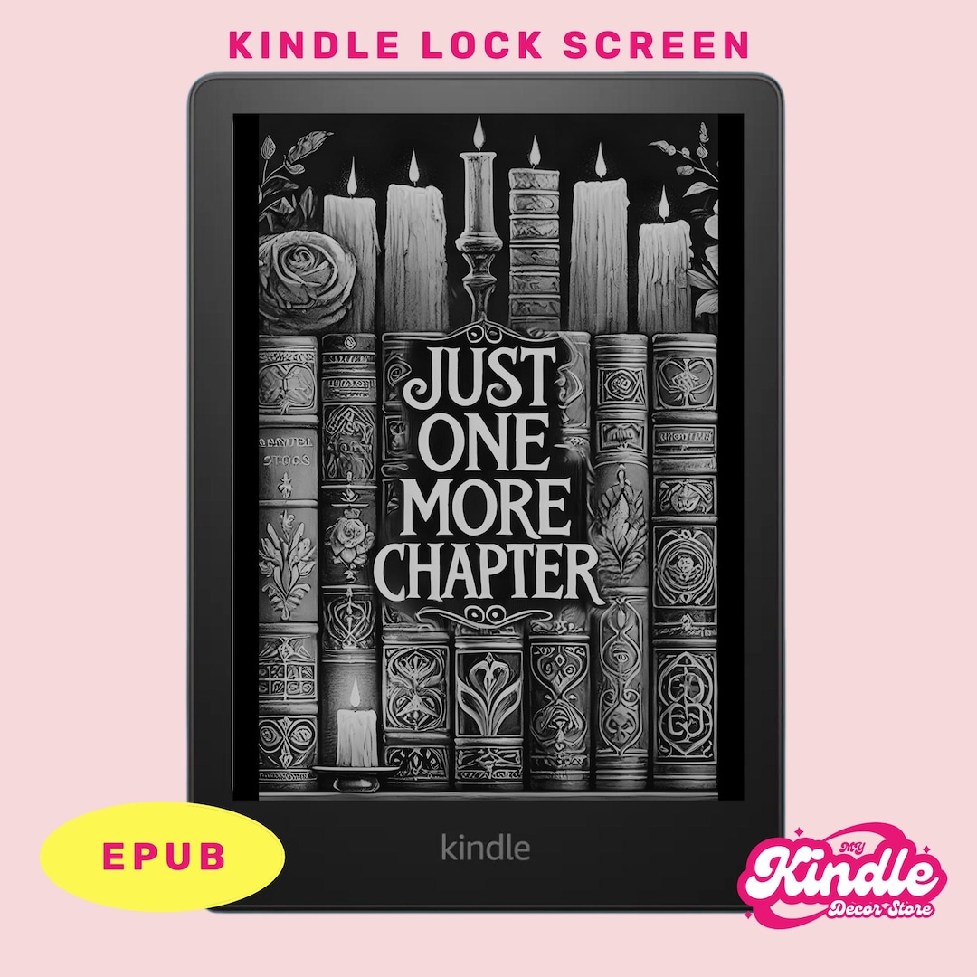 INSTANT Kindle Lock Screen | One More Chapter | Downloadable ...