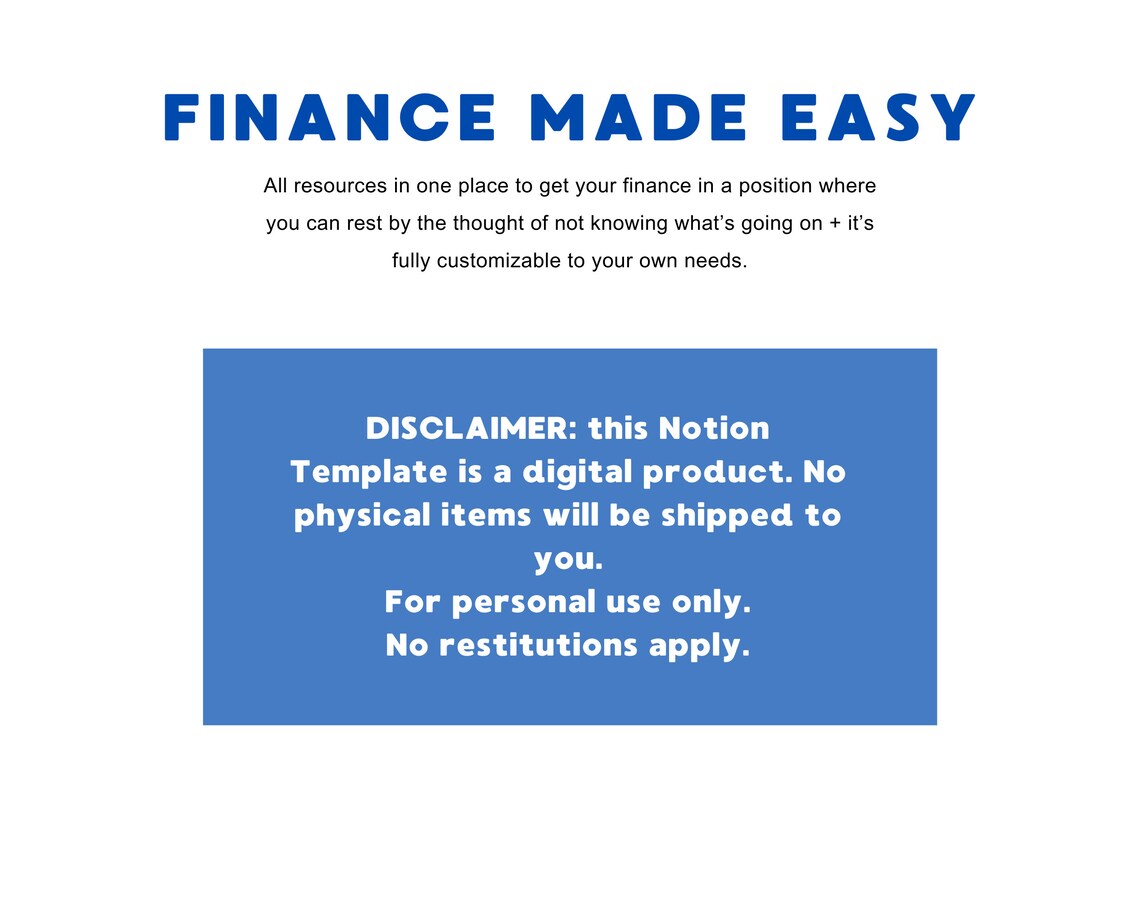 Notion Finance Planner Template, Ultimate Notion Income and Expense ...