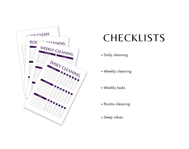 Cleaning Schedule Printable | Cleaning Checklist Printable | Templates ...