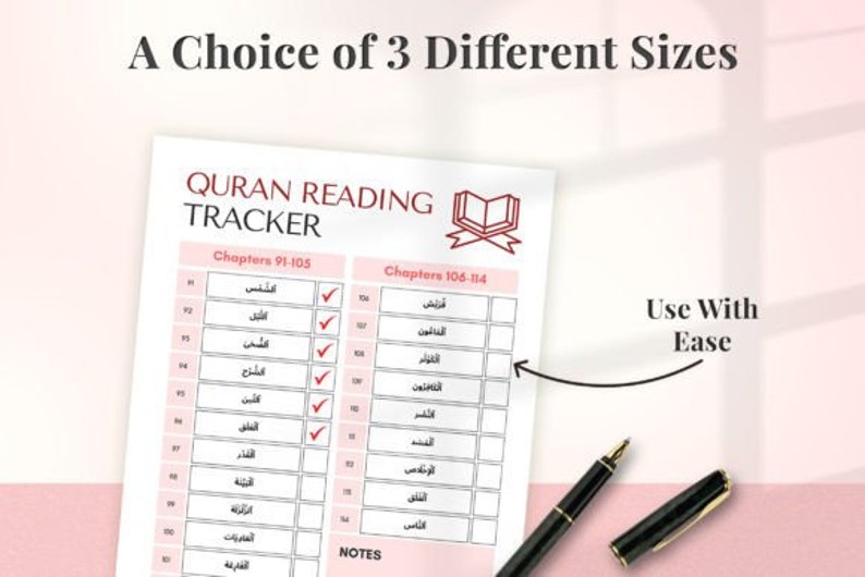 2025 Quran Reading Tracker Printable Planner PDF A4 A5 Journal Muslim ...