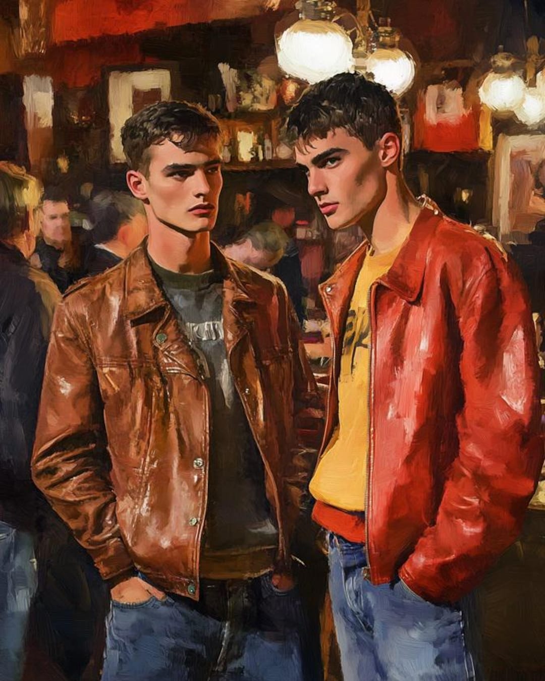 Gay Art Poster Vintage Gay Posters Ready to Hang, Cruising Leather Bars ...