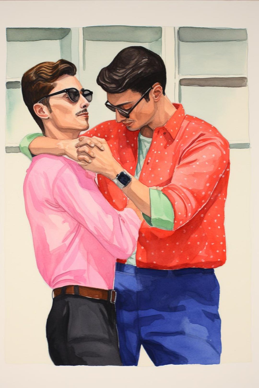 Gay Boho Prints, Gay Art High Quality Satin Posters Gay Lovers, Gay ...