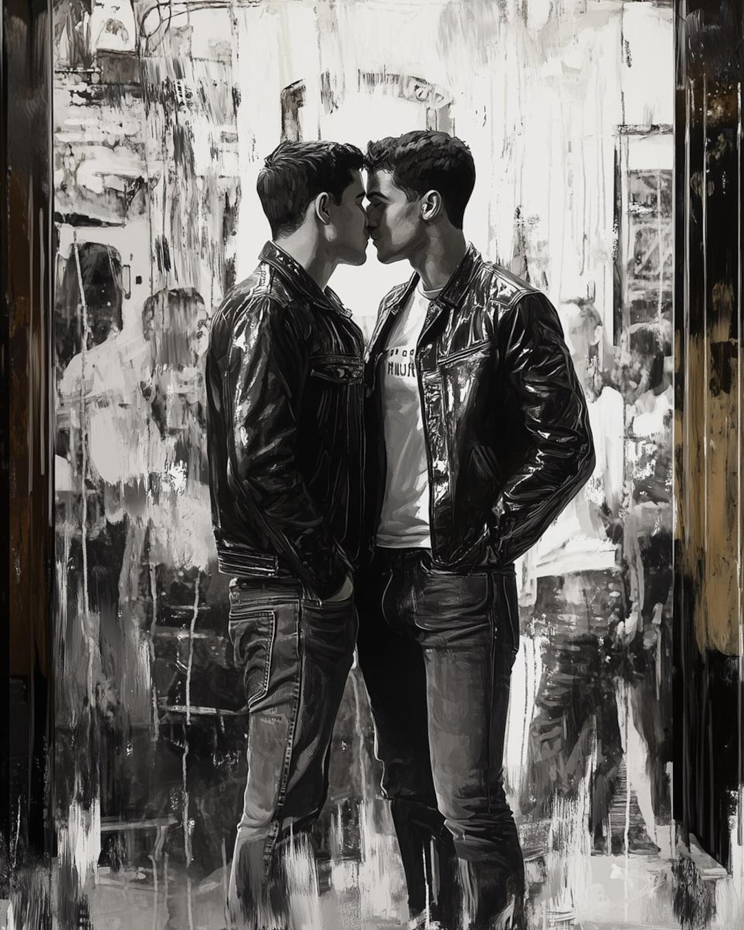Gay Art Poster Vintage Gay Posters Ready to Hang, Cruising Leather Bars ...